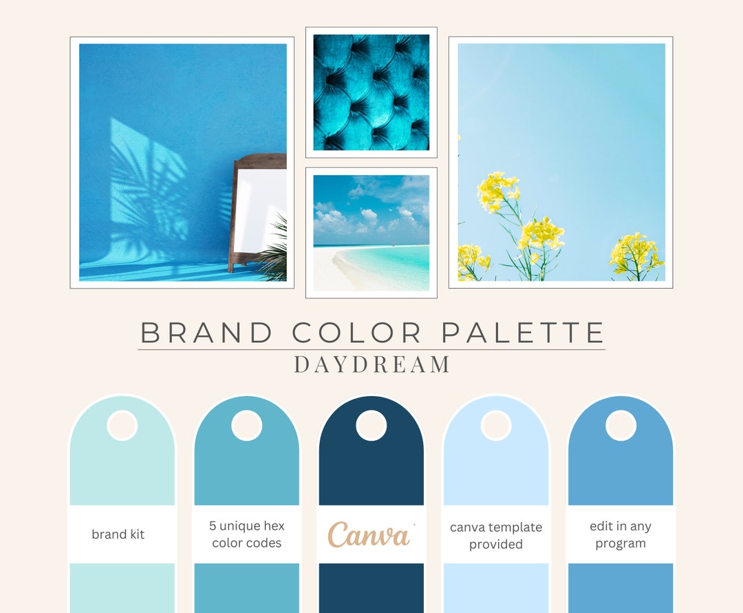 Brand Color Palette, Hex Codes, Branding Board, Color Scheme, Shades of ...