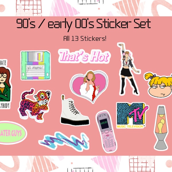 90s Stickers - Etsy