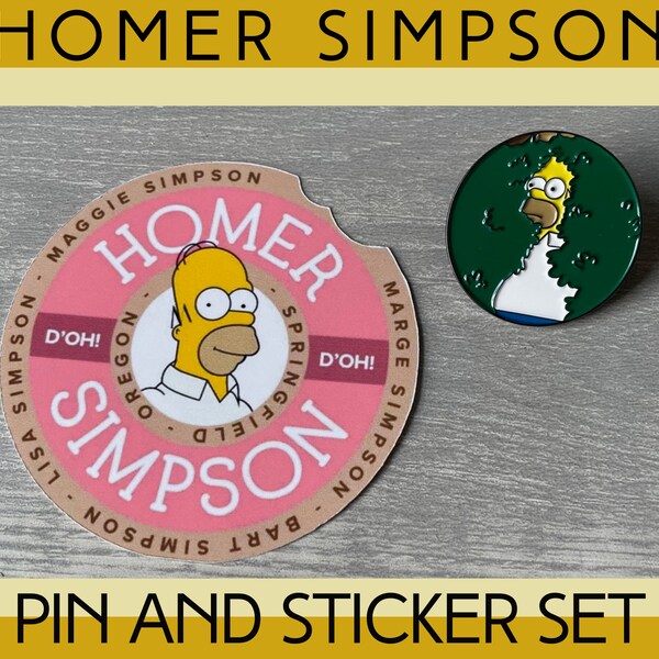 Homer Simpson Pins - Etsy