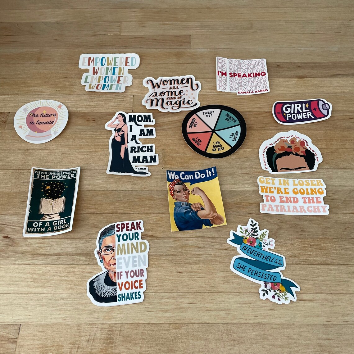 Feminist Sticker Set Girl Power Stickers - Etsy
