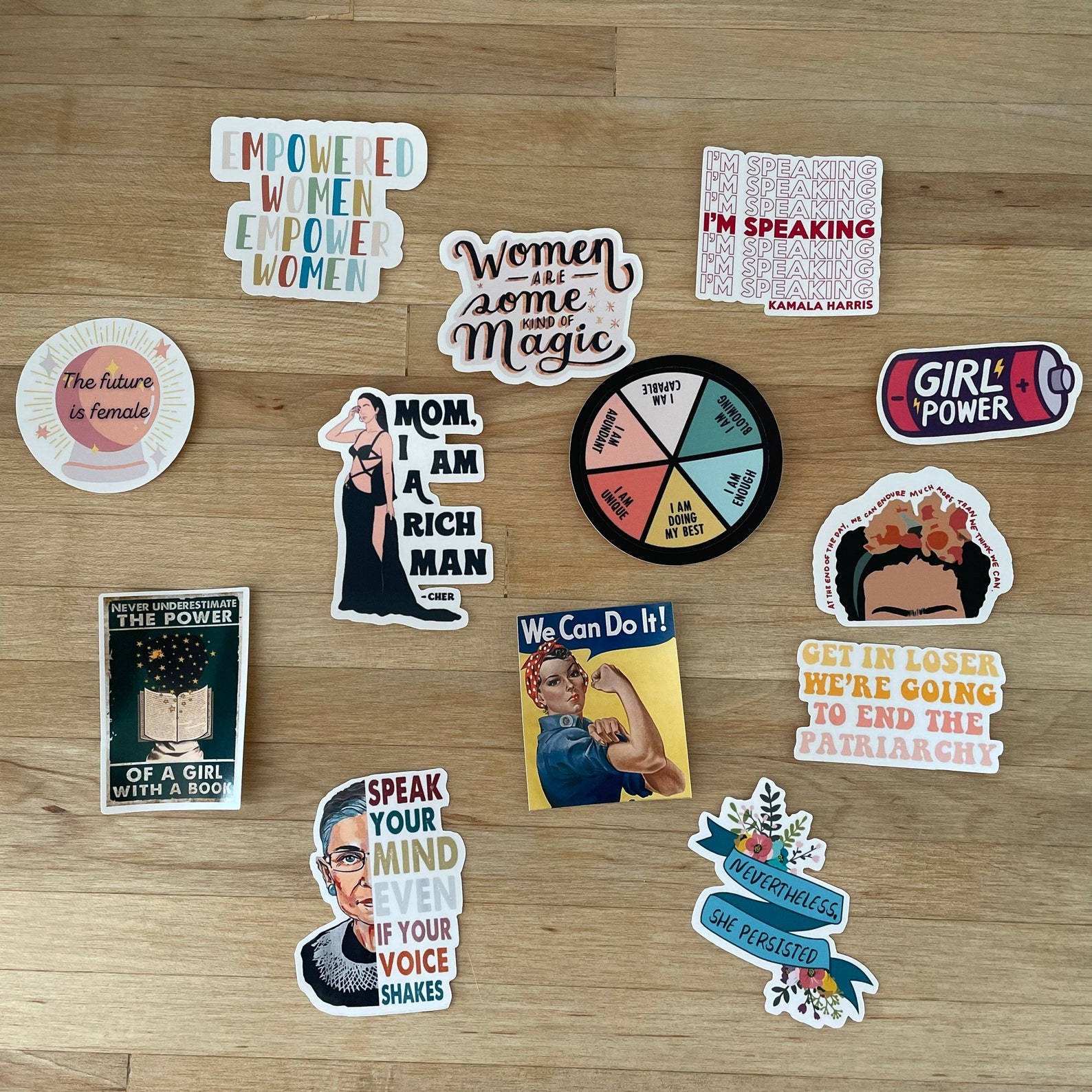 Feminist Sticker Set Girl Power Stickers - Etsy