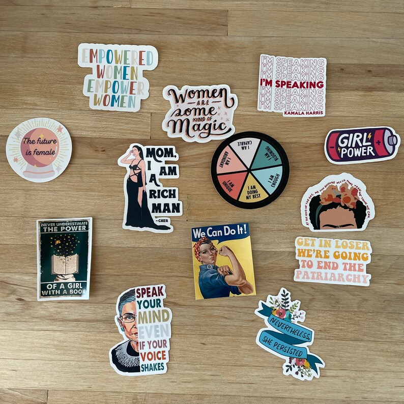 Feminist Sticker Set Girl Power Stickers - Etsy