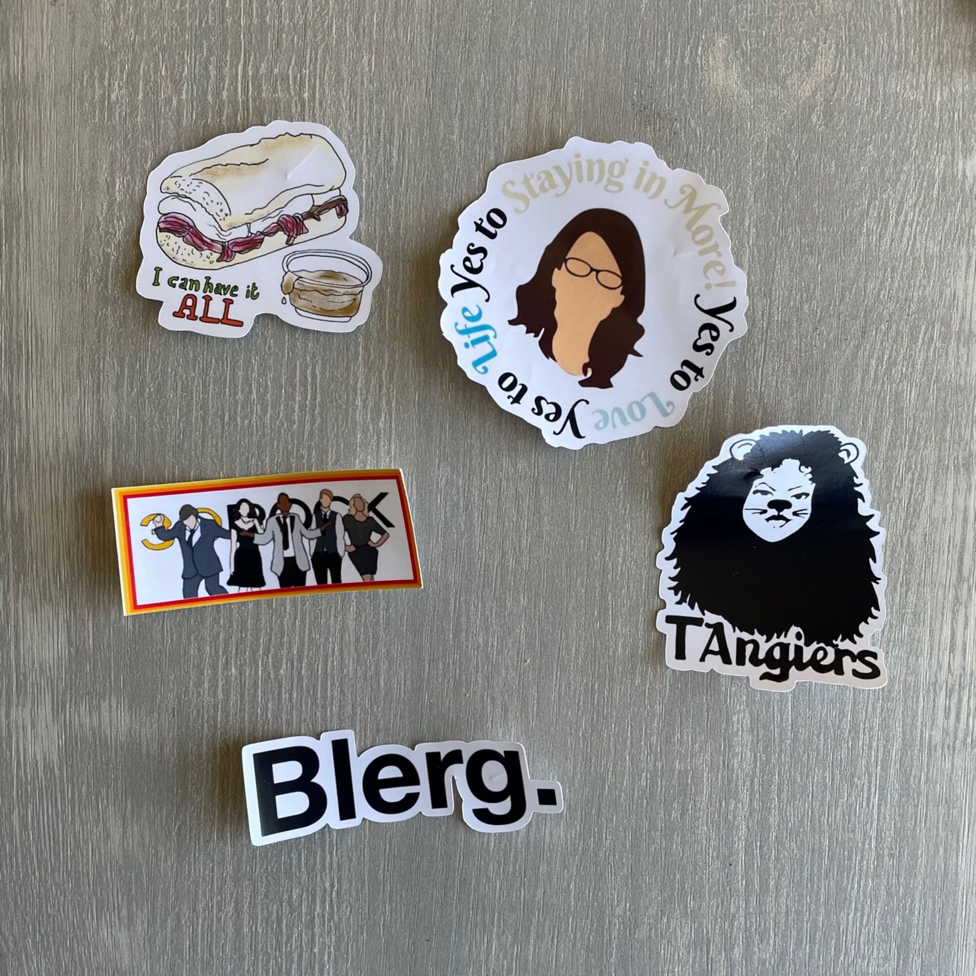 30 Rock Sticker Set Liz Lemon and Cast Sticker Pack - Etsy