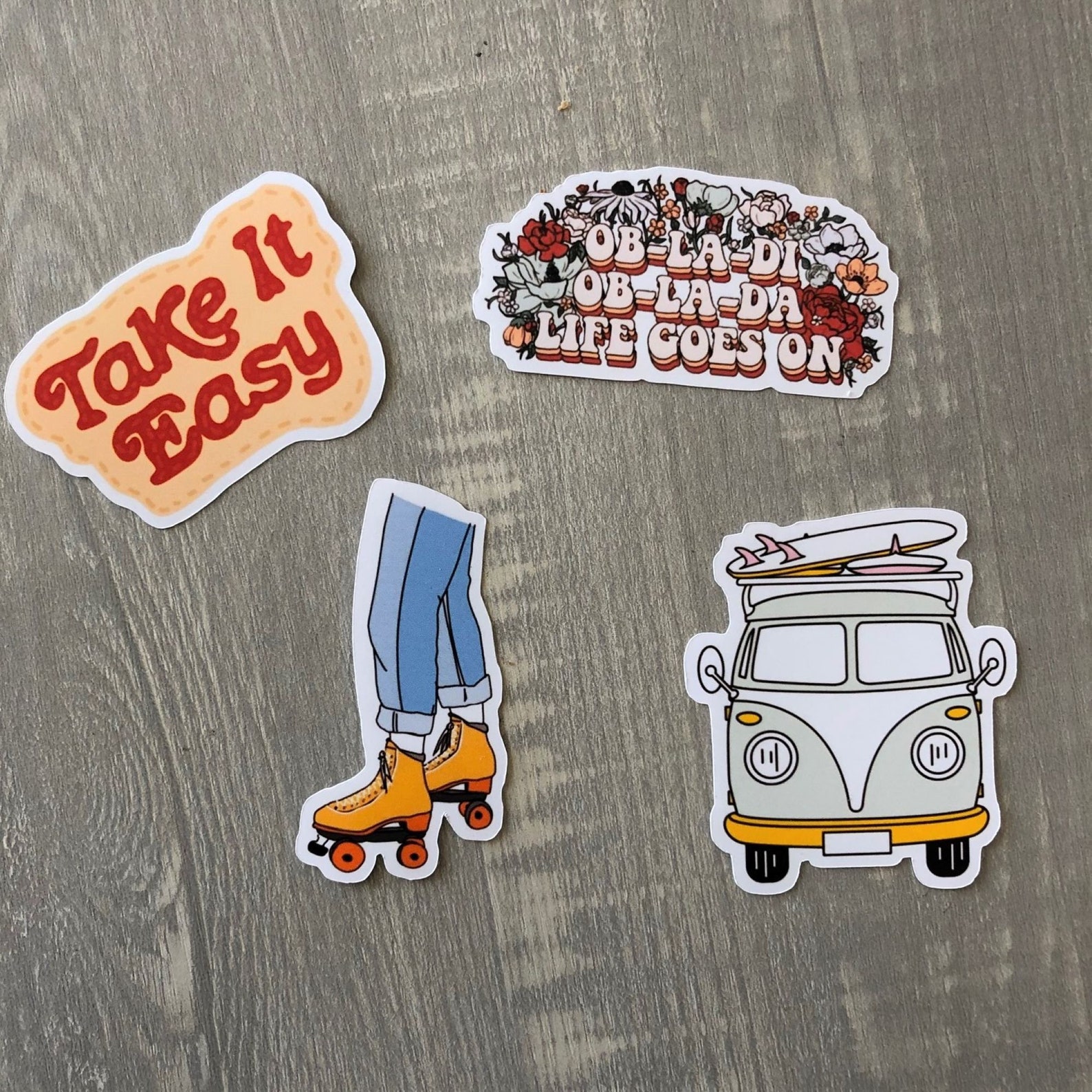 70's Aesthetic Sticker set 1970's Vibe Stickers | Etsy