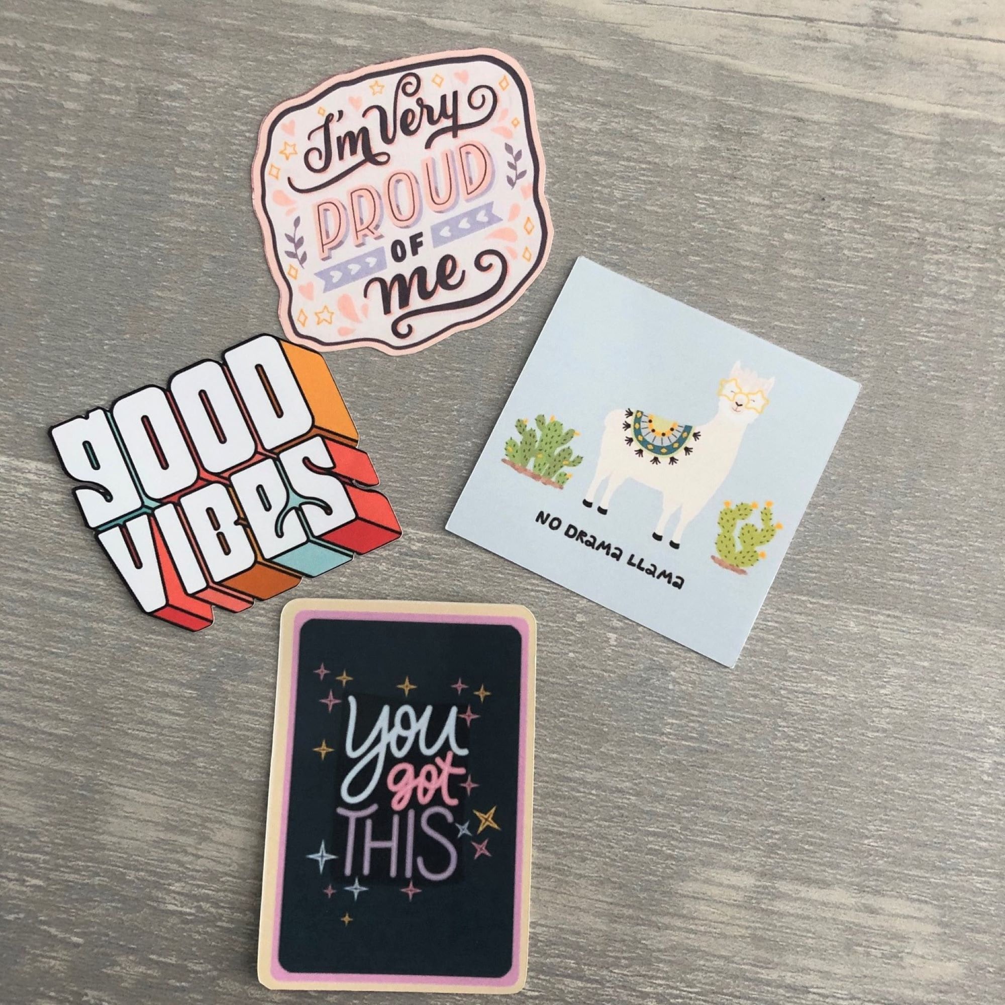 Positive Saying Variety Glossy Sticker Set With or Without - Etsy