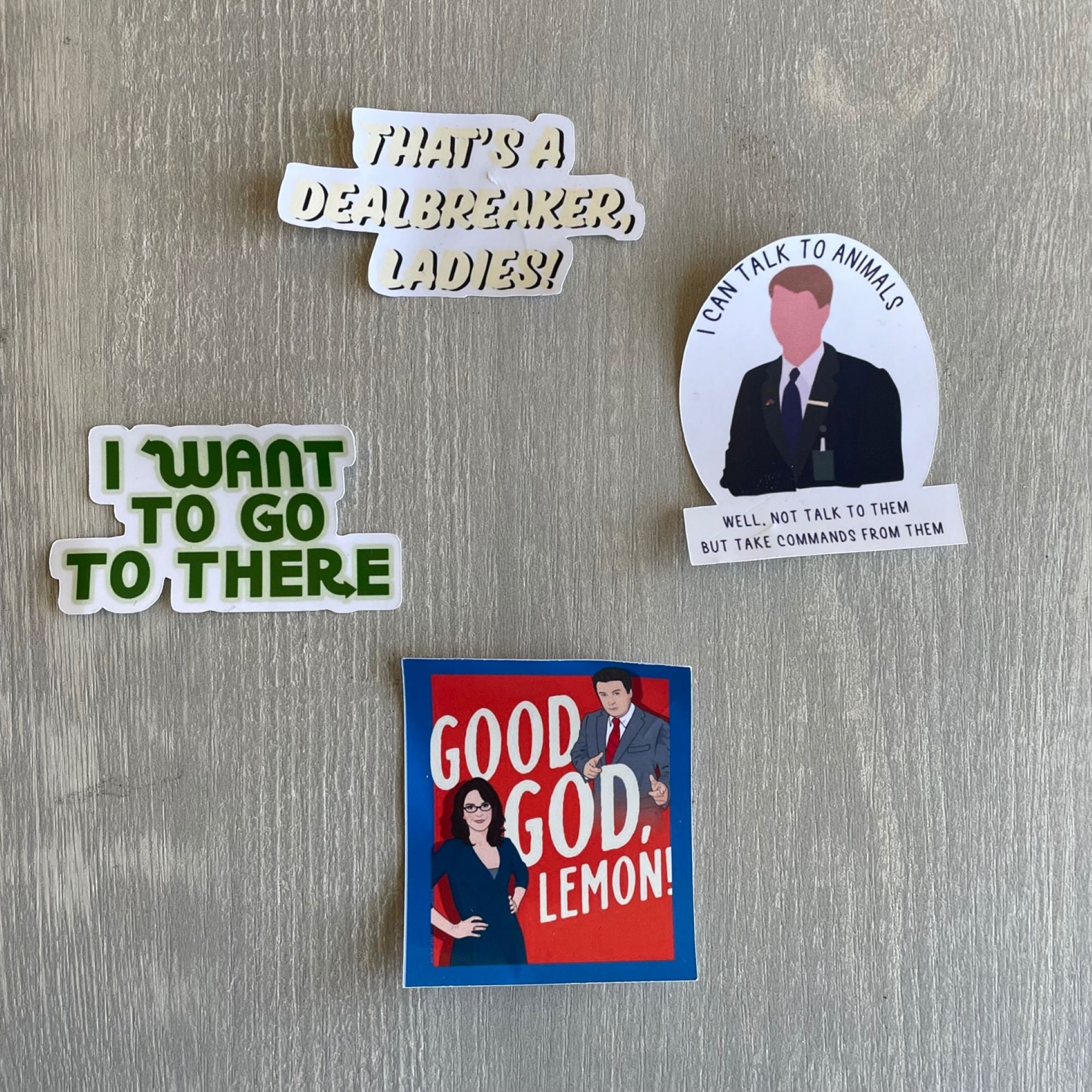 30 Rock Sticker Set Liz Lemon and Cast Sticker Pack - Etsy