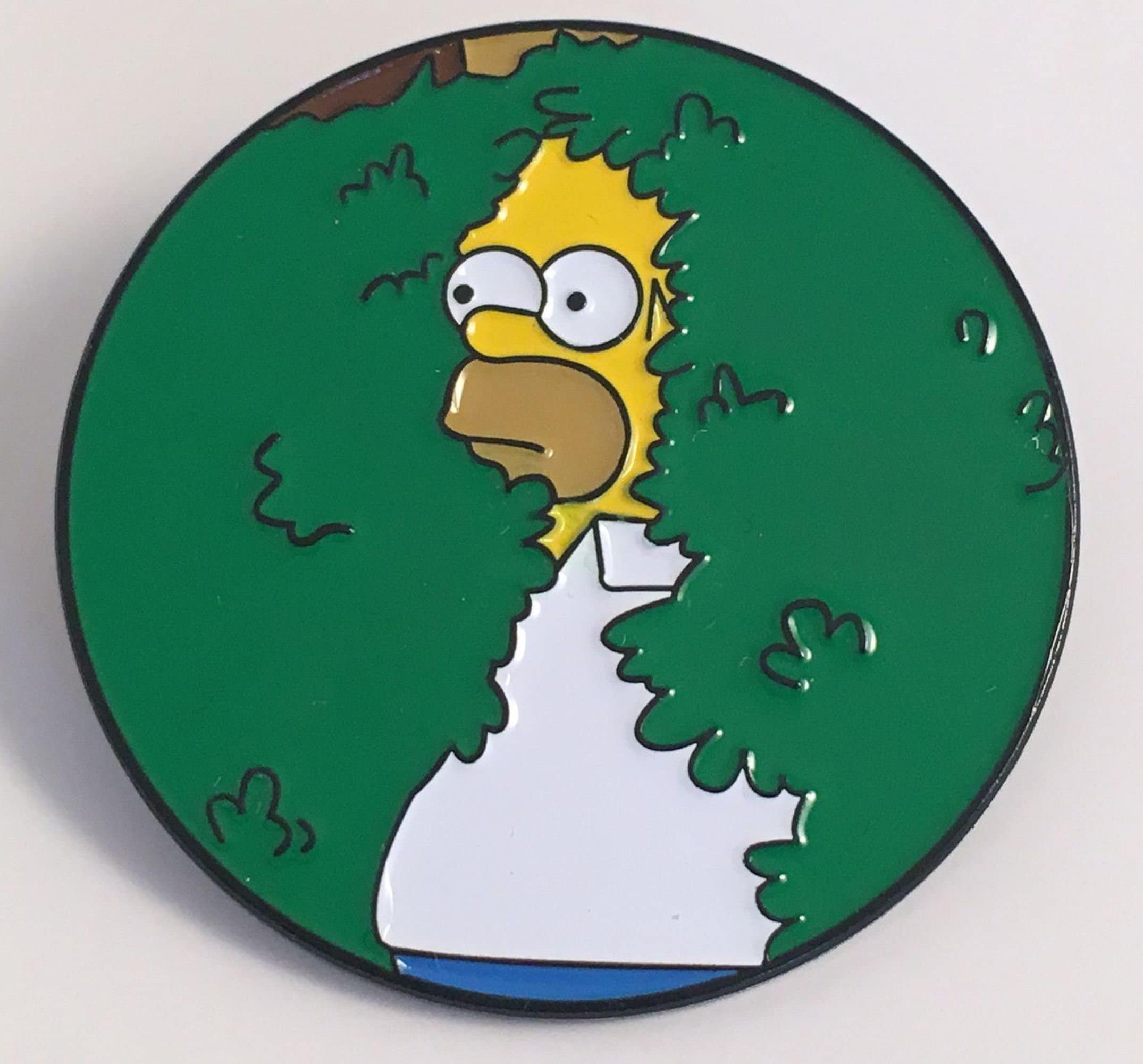 Homer Simpson Hide in Bush Meme Enamel Pin - Etsy Hong Kong