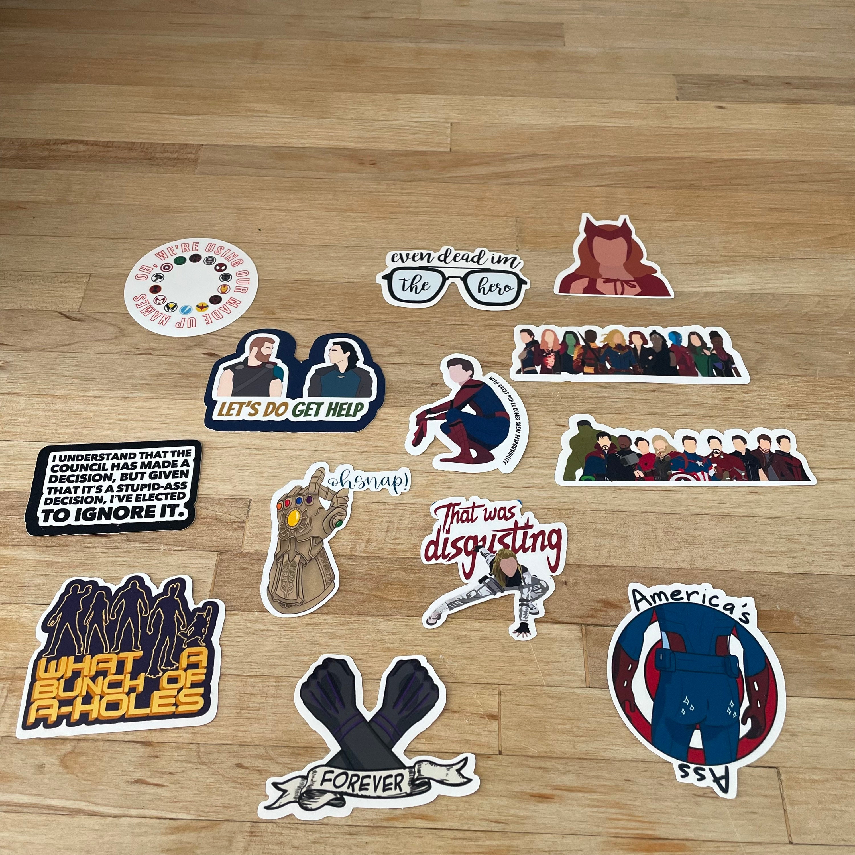 Avengers / Marvel Sticker Pack | Etsy