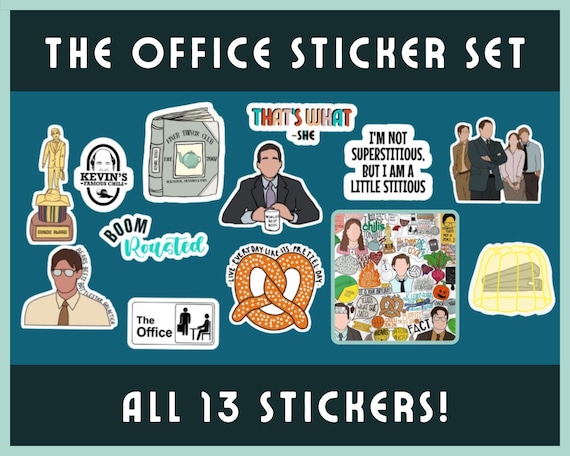 The Office Sticker Pack Television Humor Sticker Set - Etsy