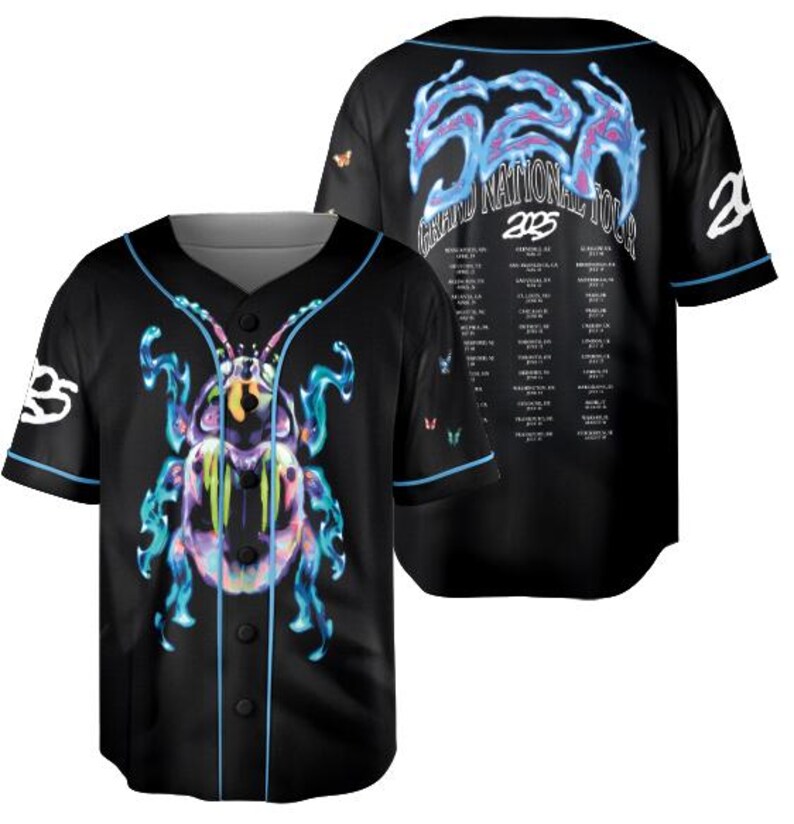 SZA Bug Jersey, SZA SOS Tour 2025 Jerseyt, Vintage Style Graphic Tee ...