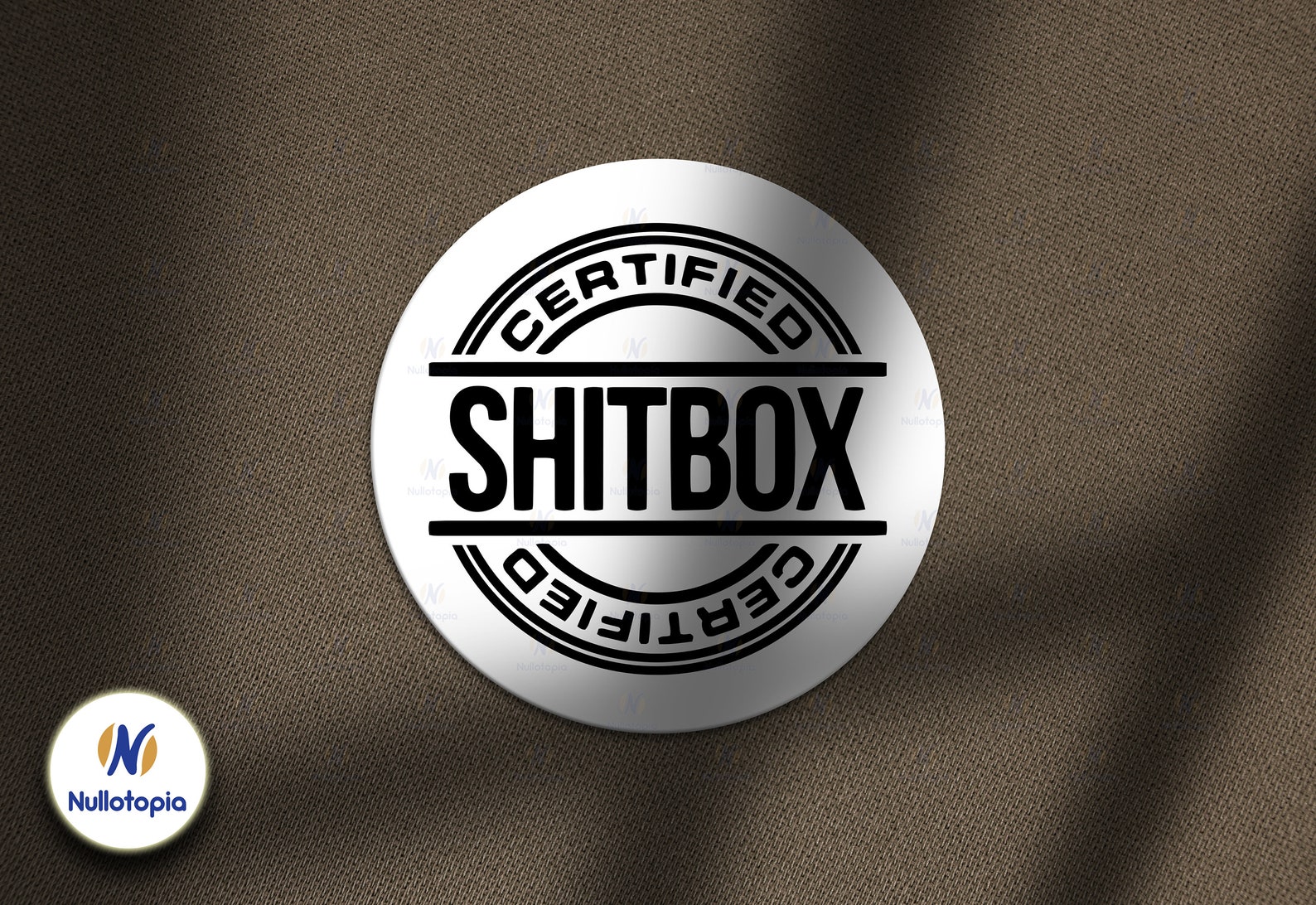 Certified Shit Box SVG, Certified Shitbox PNG, Car Decal Svg, Bumper ...