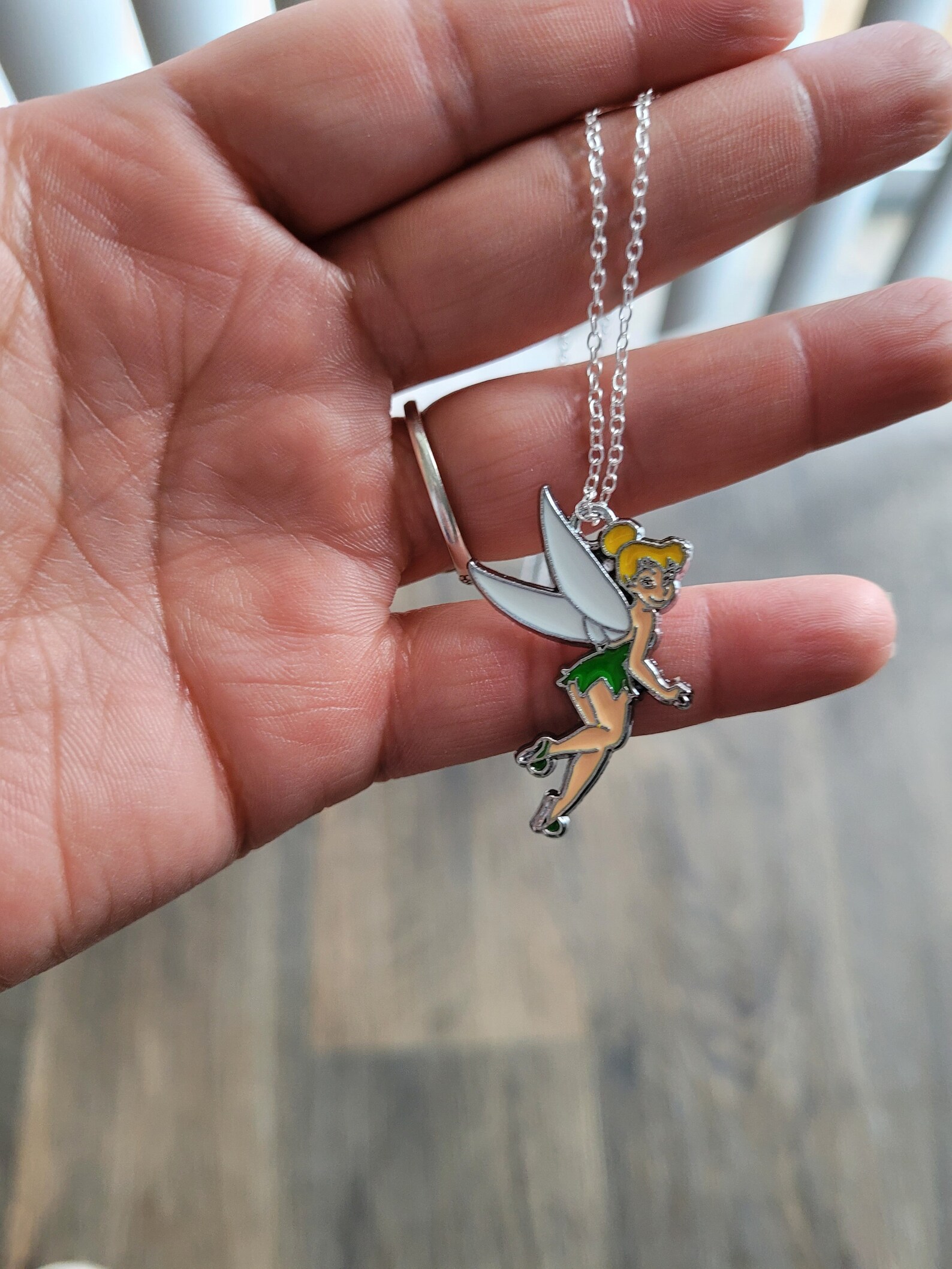 Tinkerbell Keychain and Necklace - Etsy
