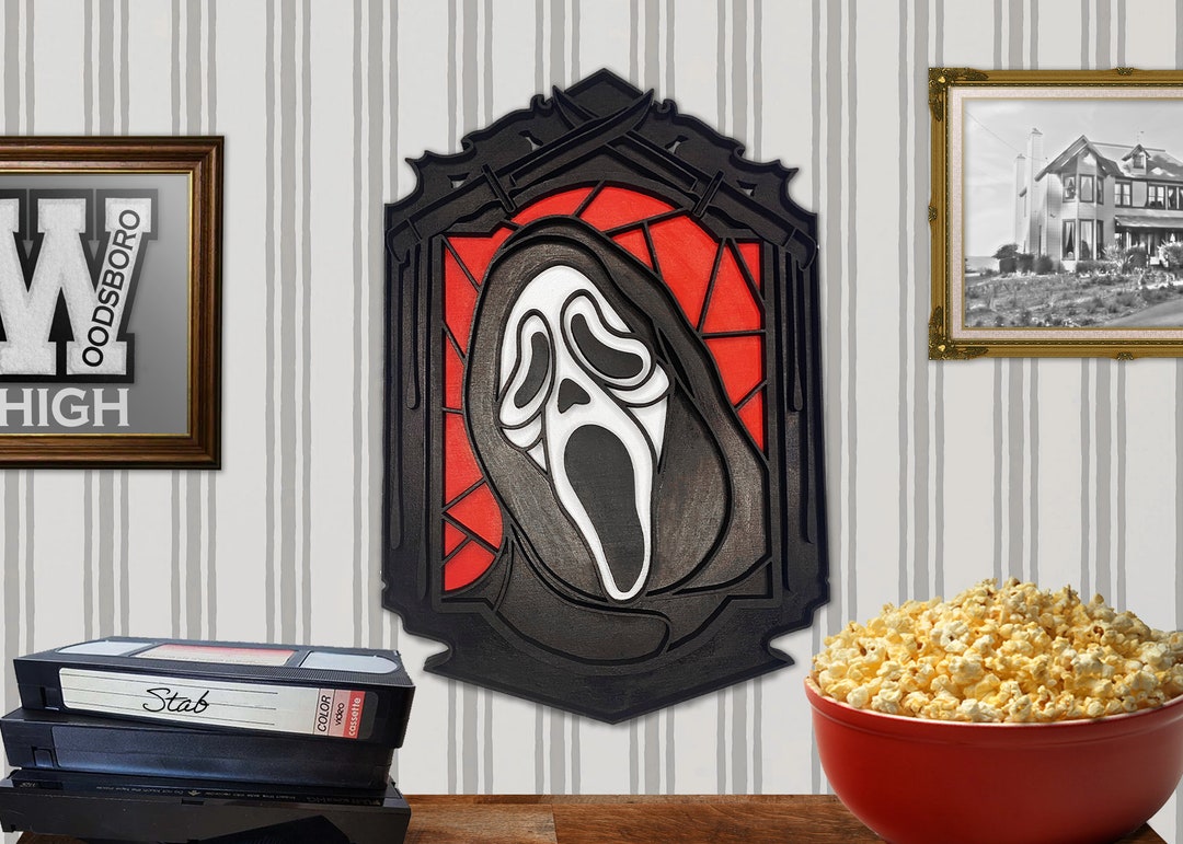 Ghost Face Wall Art Scream Decor Horror Gift - Etsy