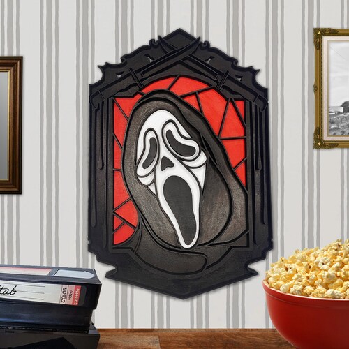 Ghost Face Wall Art Scream Decor Horror Gift - Etsy