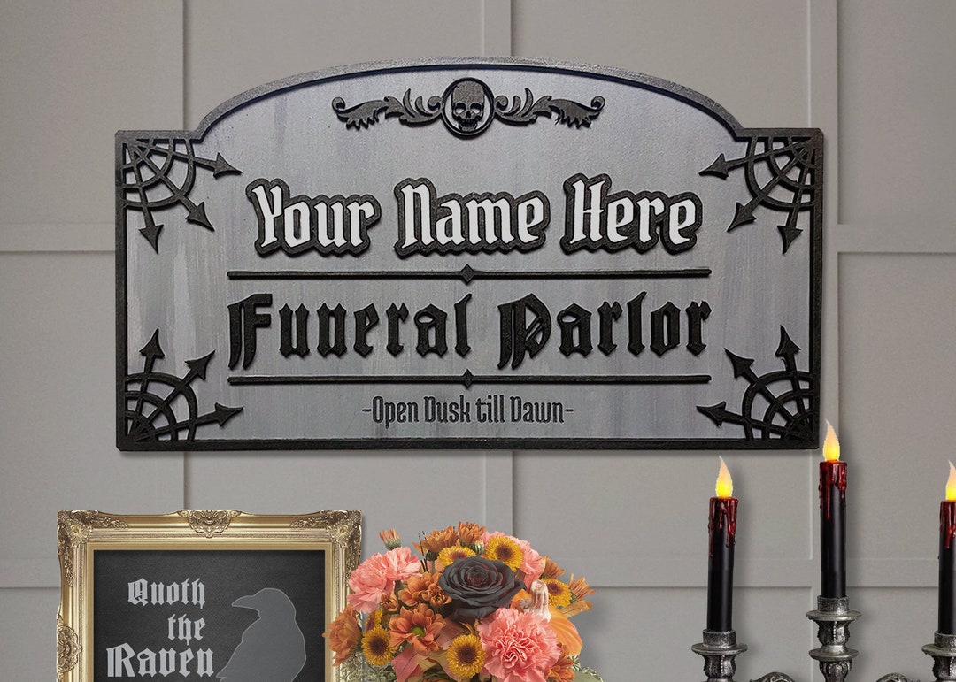 Custom Halloween Sign | Halloween Wall Art | Family Halloween Sign - Etsy