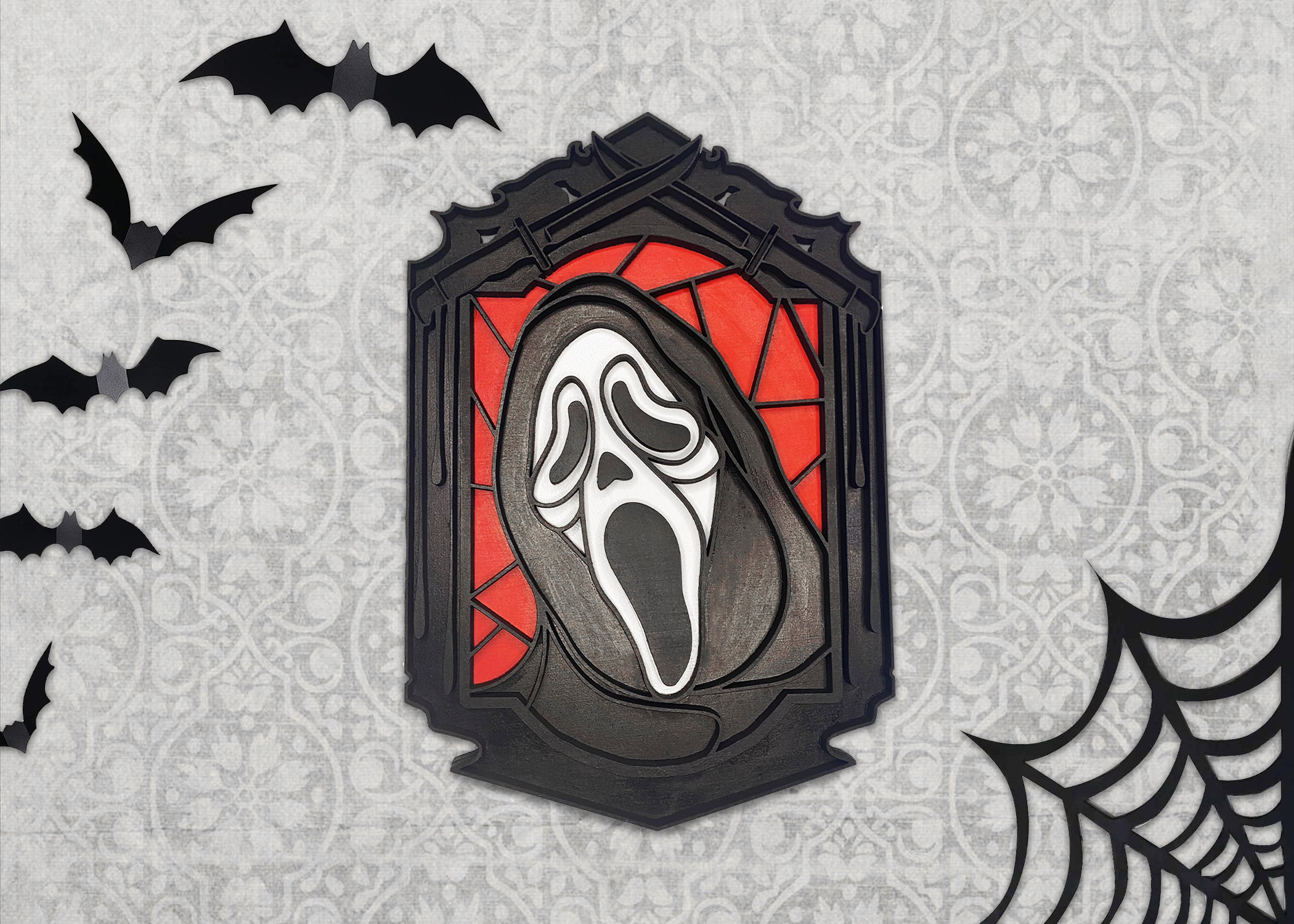 Ghost Face Wall Art Scream Decor Horror Gift - Etsy