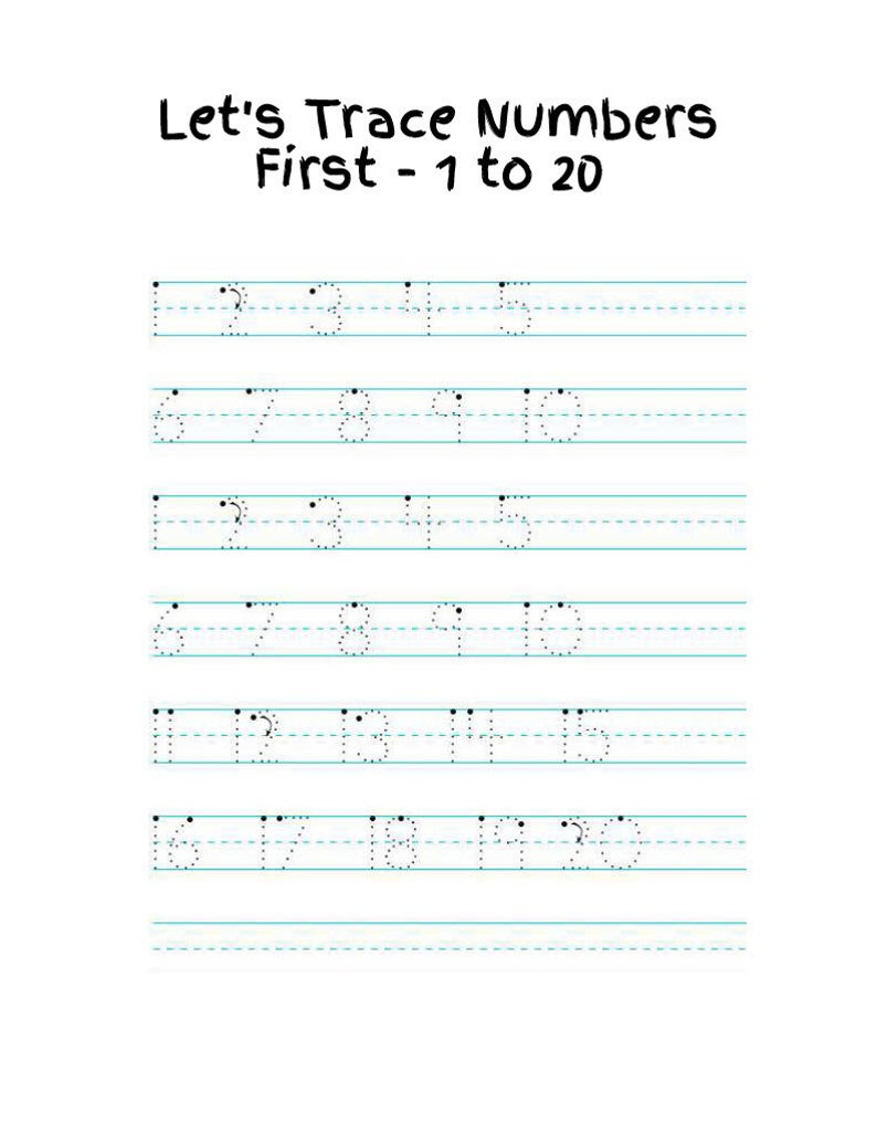 Numbers and Basic Math Workbook Tracing Counting Addition & | Etsy