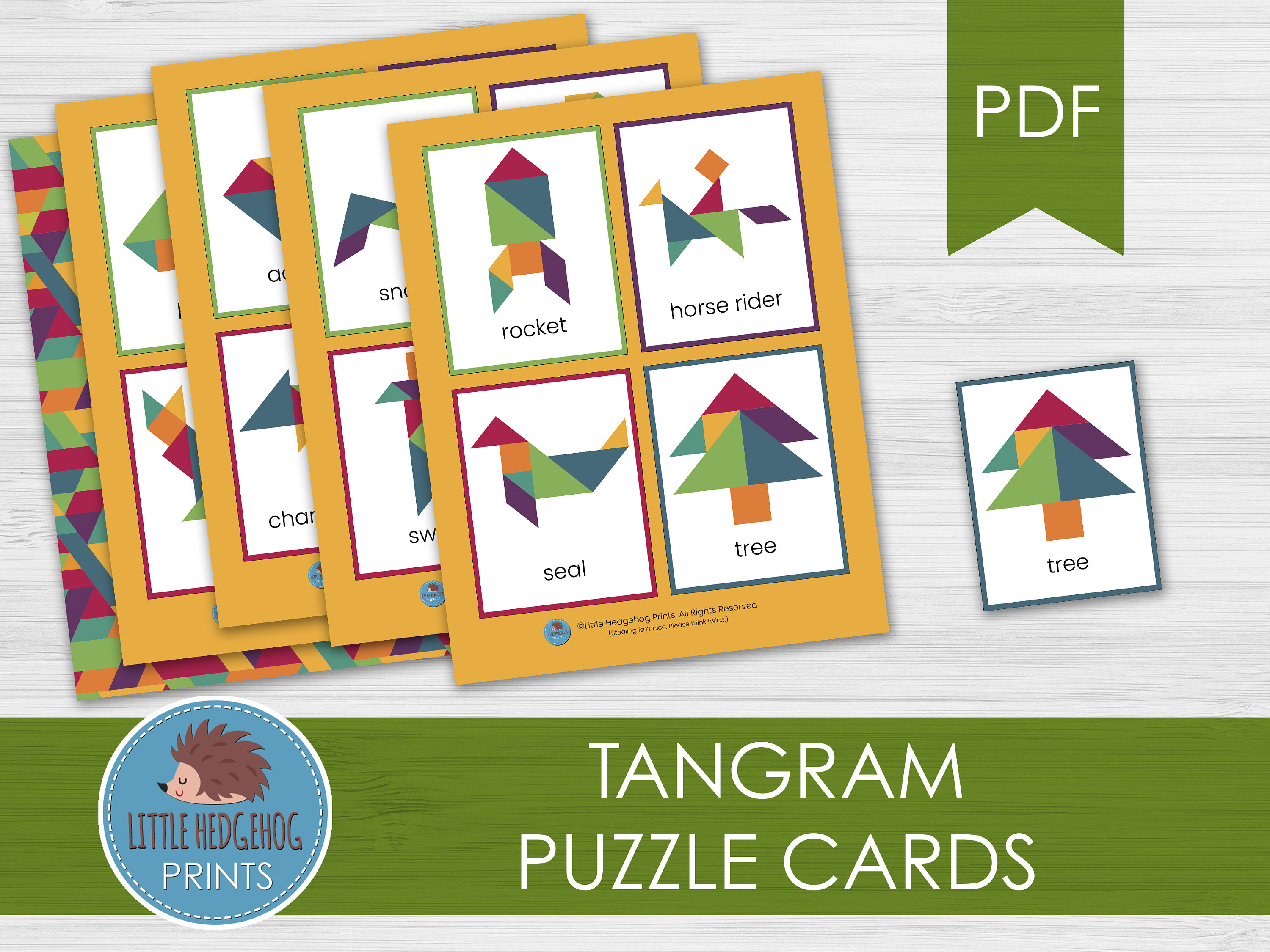 Tangram Puzzle Set || Montessori-inspired Homeschool Preschool ...
