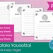 Malala Yousafzai Coloring Page and Worksheets || Women's History Month ...