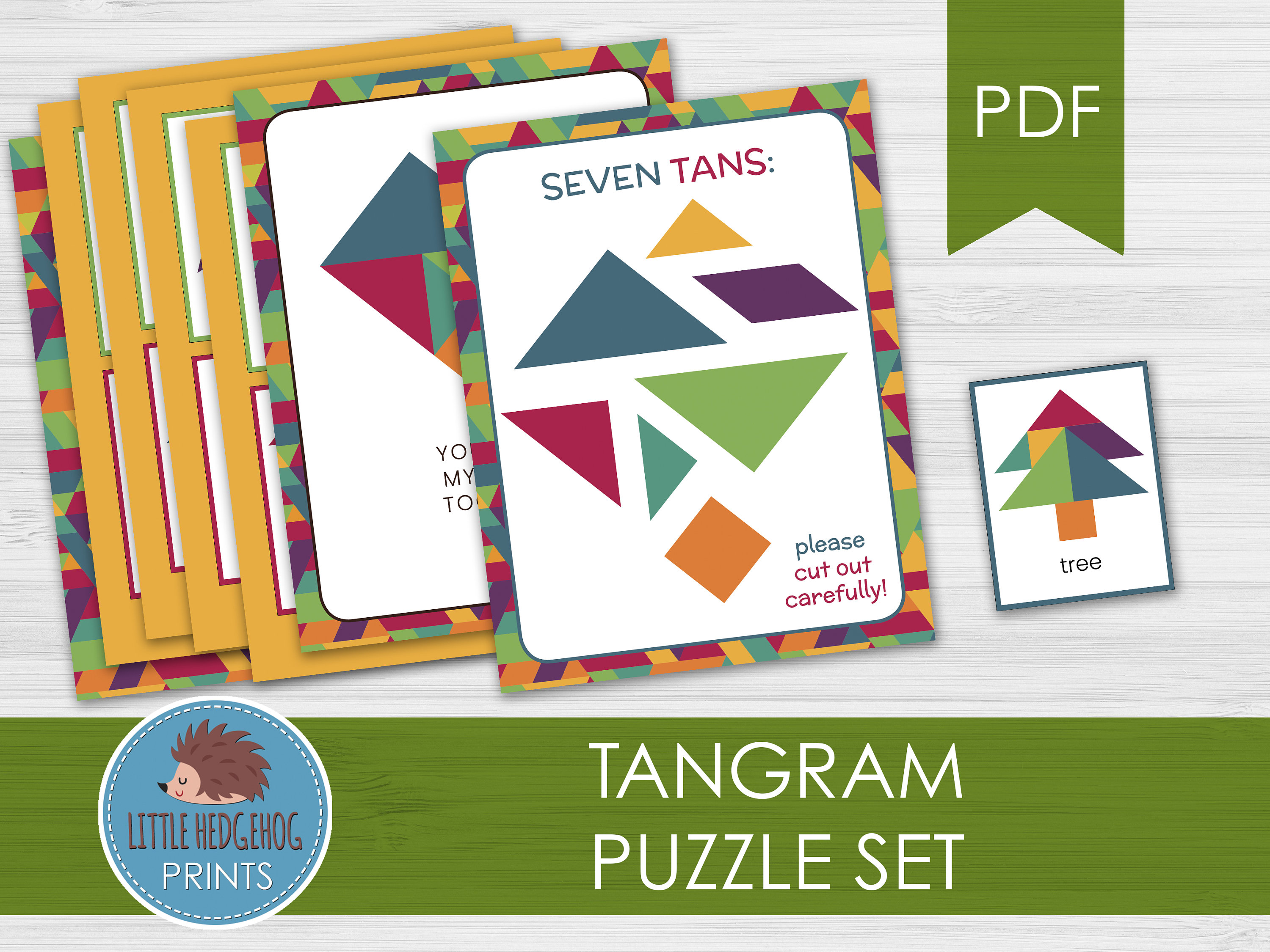 Tangram Puzzle Set || Montessori-inspired Homeschool Preschool ...