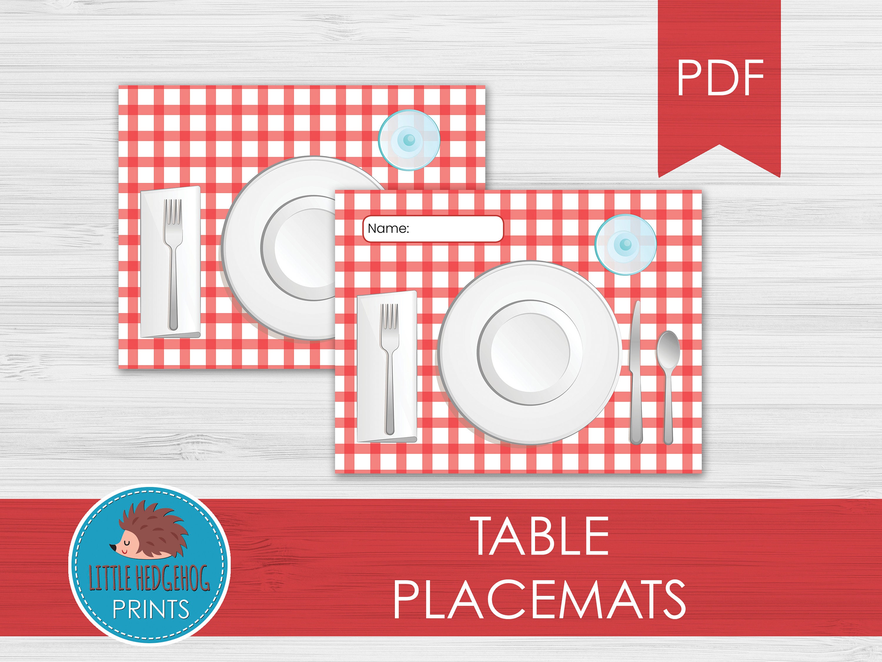 Table Setting Set || Montessori-inspired Homeschool Preschool ...