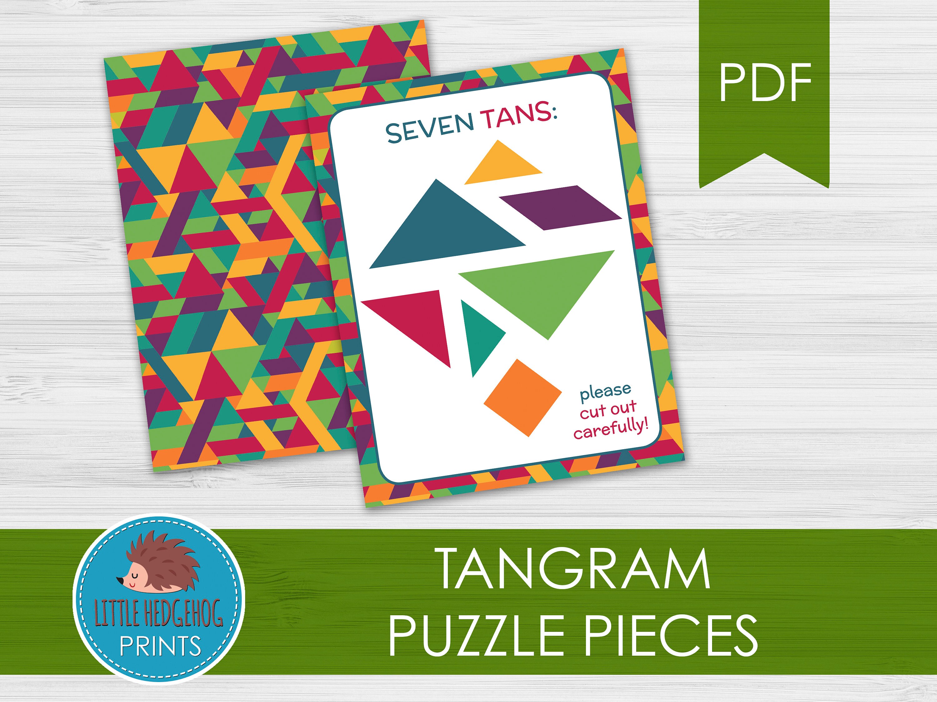 Tangram Puzzle Set || Montessori-inspired Homeschool Preschool ...