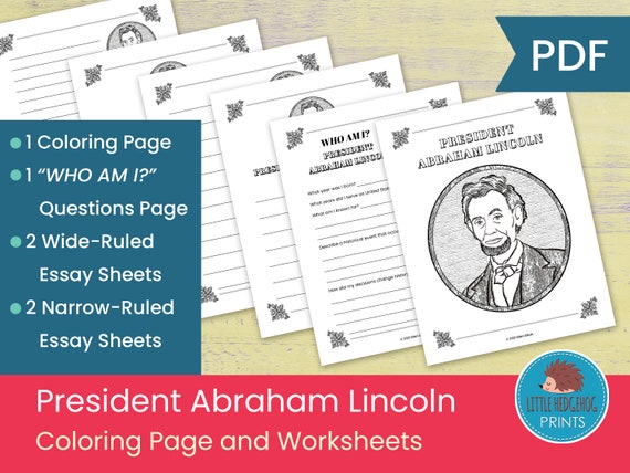 Abraham Lincoln Worksheets - Mom. Wife. Busy Life.