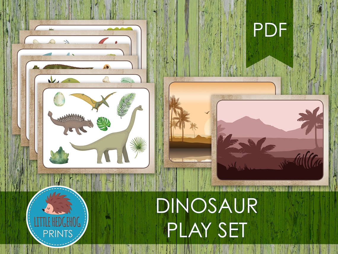 Dinosaur Learning Set Montessori-inspired Homeschool - Etsy