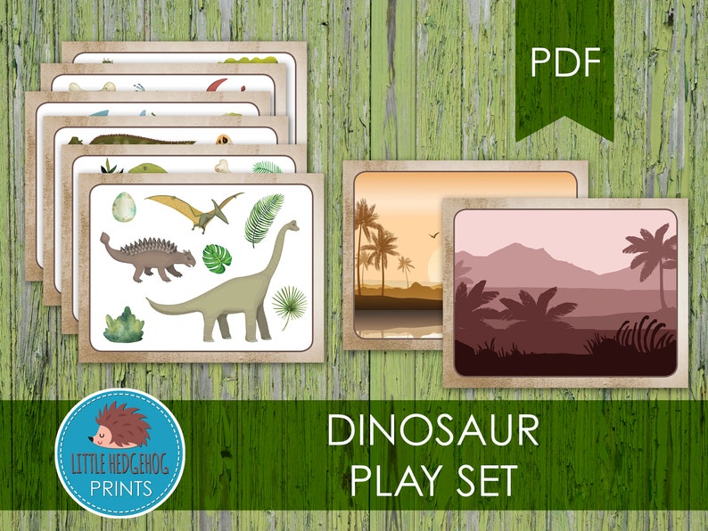 Dinosaur Learning Set || Montessori-inspired Homeschool Preschool ...