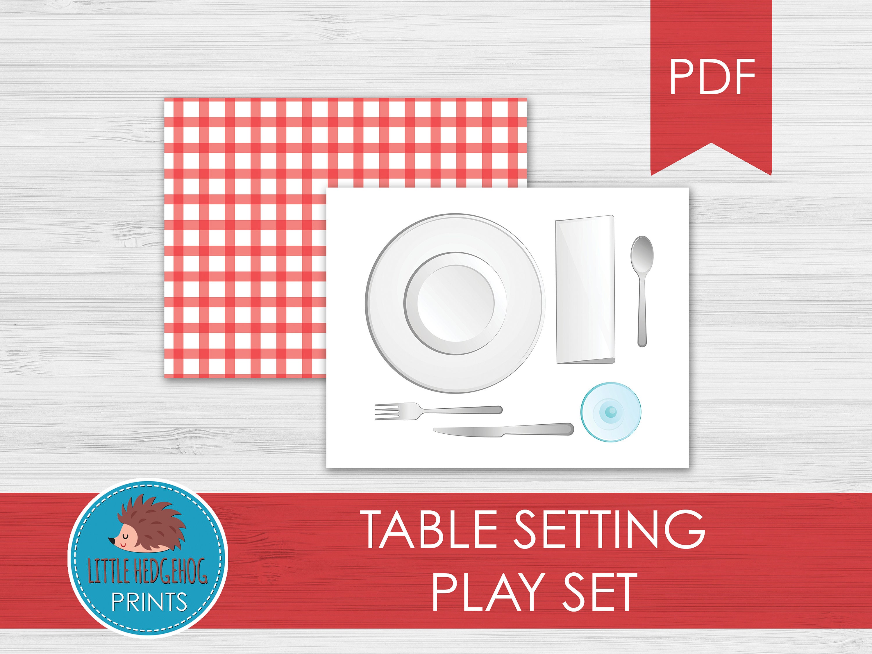 Table Setting Set || Montessori-inspired Homeschool Preschool ...