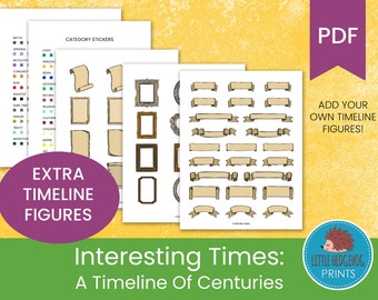 A Timeline of Centuries: Interesting Times Timeline Figures | Etsy