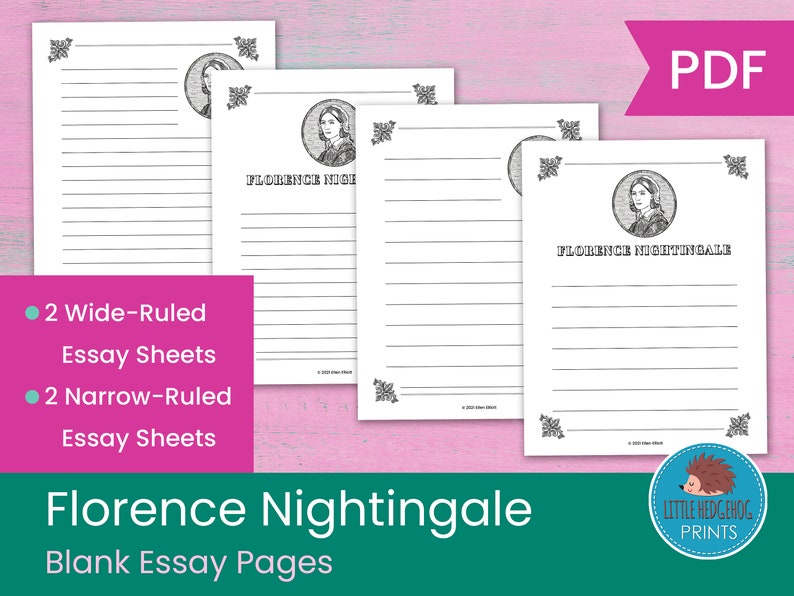 Florence Nightingale Coloring Page and Worksheets || Women's History ...