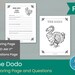 The Dodo Coloring Page and Worksheets || Earth Day National Endangered ...