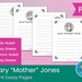 Mary "mother" Jones Coloring Page and Worksheets || Women's History ...
