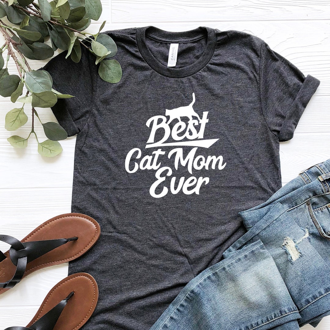 Best Cat Mom Shirt, Cat Lover Shirt, Meow Shirt, Fur Mama Shirt, Gift ...