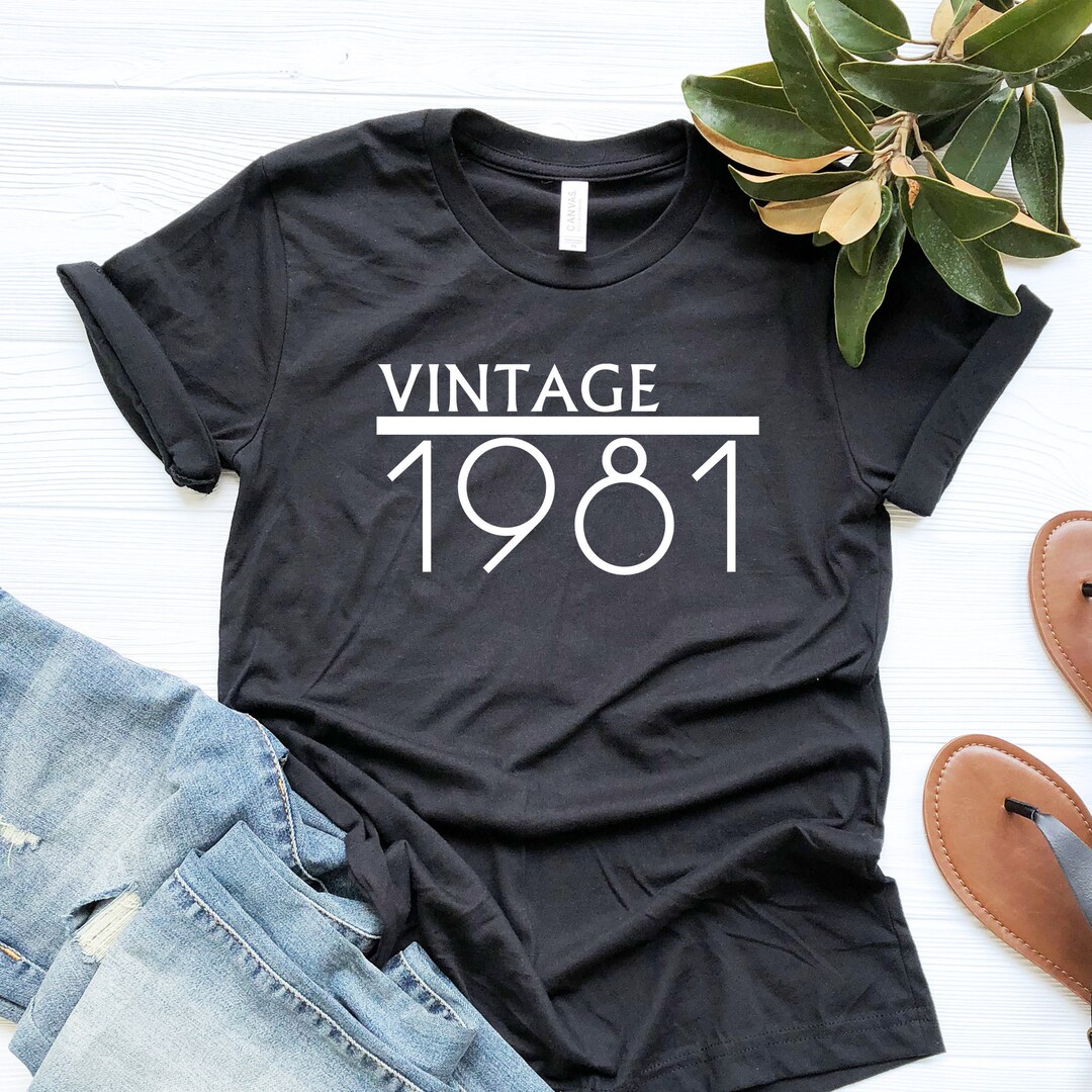 Vintage 1981 Shirt, 40th Birthday Shirt, 1981 Shirt, 1981 Birthday ...