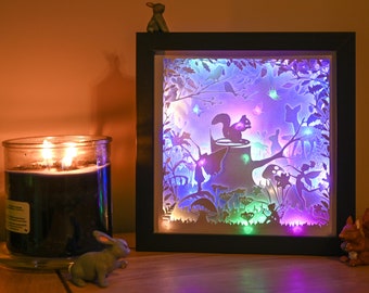 Under the Sea Shadow Lightbox - Shadowbox - Light Box - 3d Picture ...