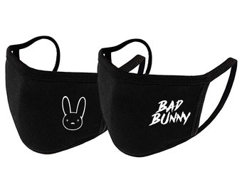 Bad Bunny Face Mask | Etsy