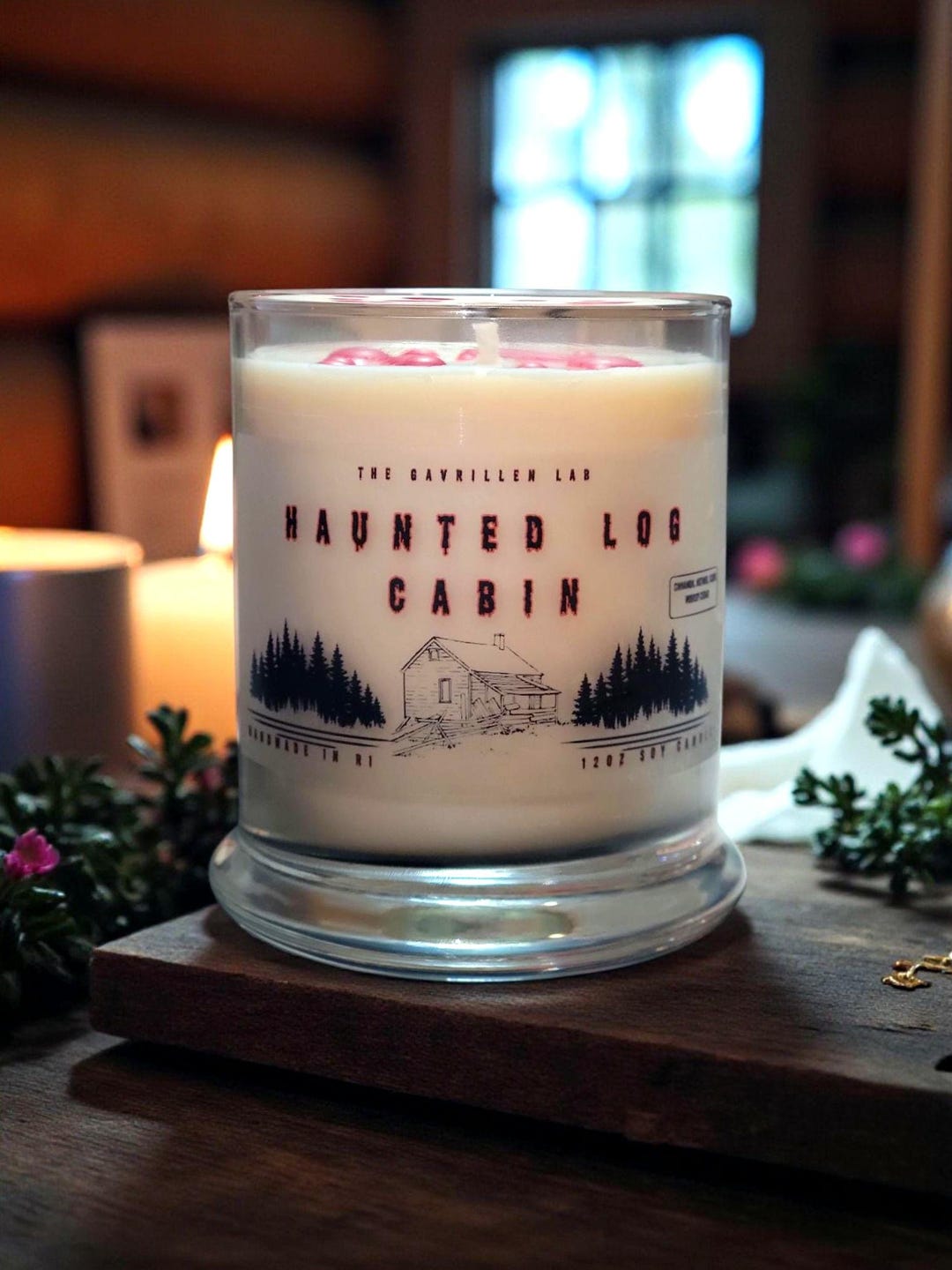 The Haunted Log Cabin Candle: Halloween Candle, Scented Soy Wax Candle ...