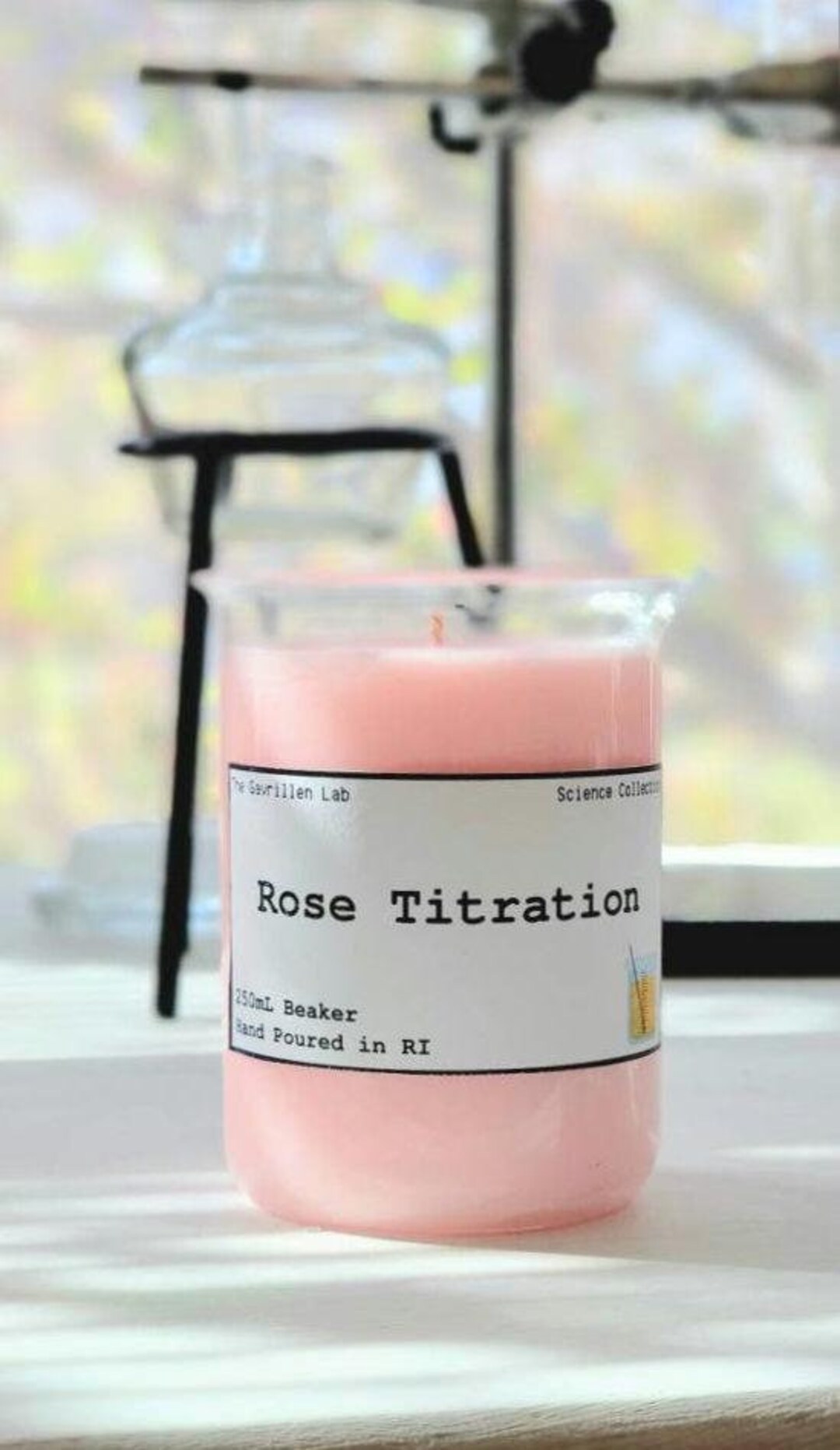 Science Candle Rose Titration Soy Wax Candle Rose Scent Chemistry ...