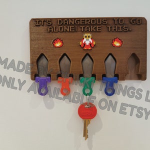 Legend of Zelda, Zelda Key Holder, Gift Ideas, Gaming Gadgets, 8bit ...