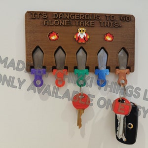 Legend of Zelda, Zelda Key Holder, Gift Ideas, Gaming Gadgets, 8bit ...