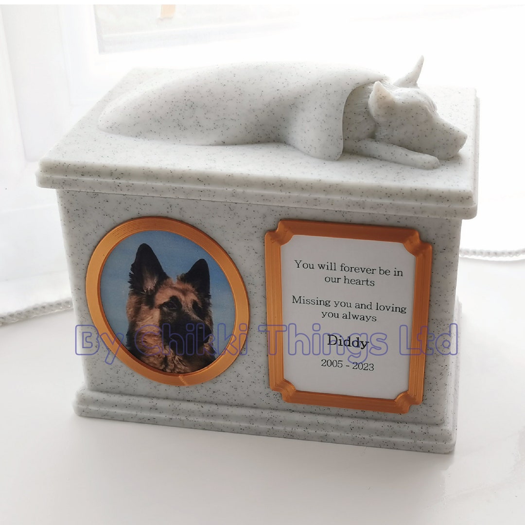 Forever Cherished, German Shepherd Memorial Urn Box, German Shepherd ...