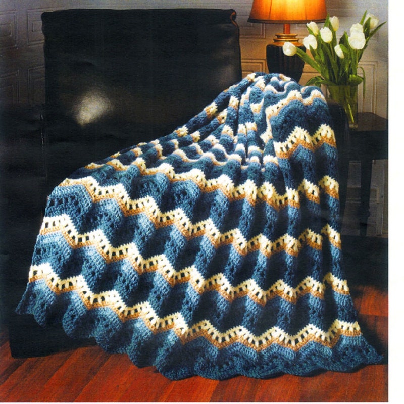 Ripple Afghan Pattern - Etsy