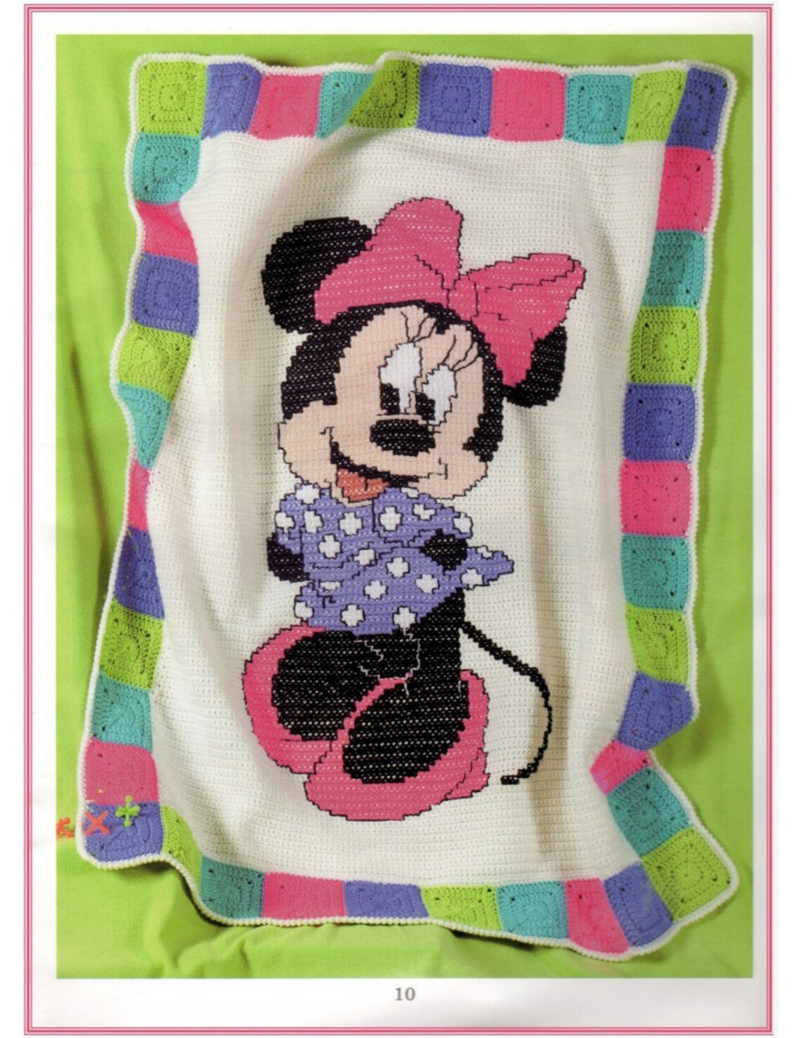 Vintage Mickey and Minnie Crochet Afghans Patterns PDF Instant - Etsy