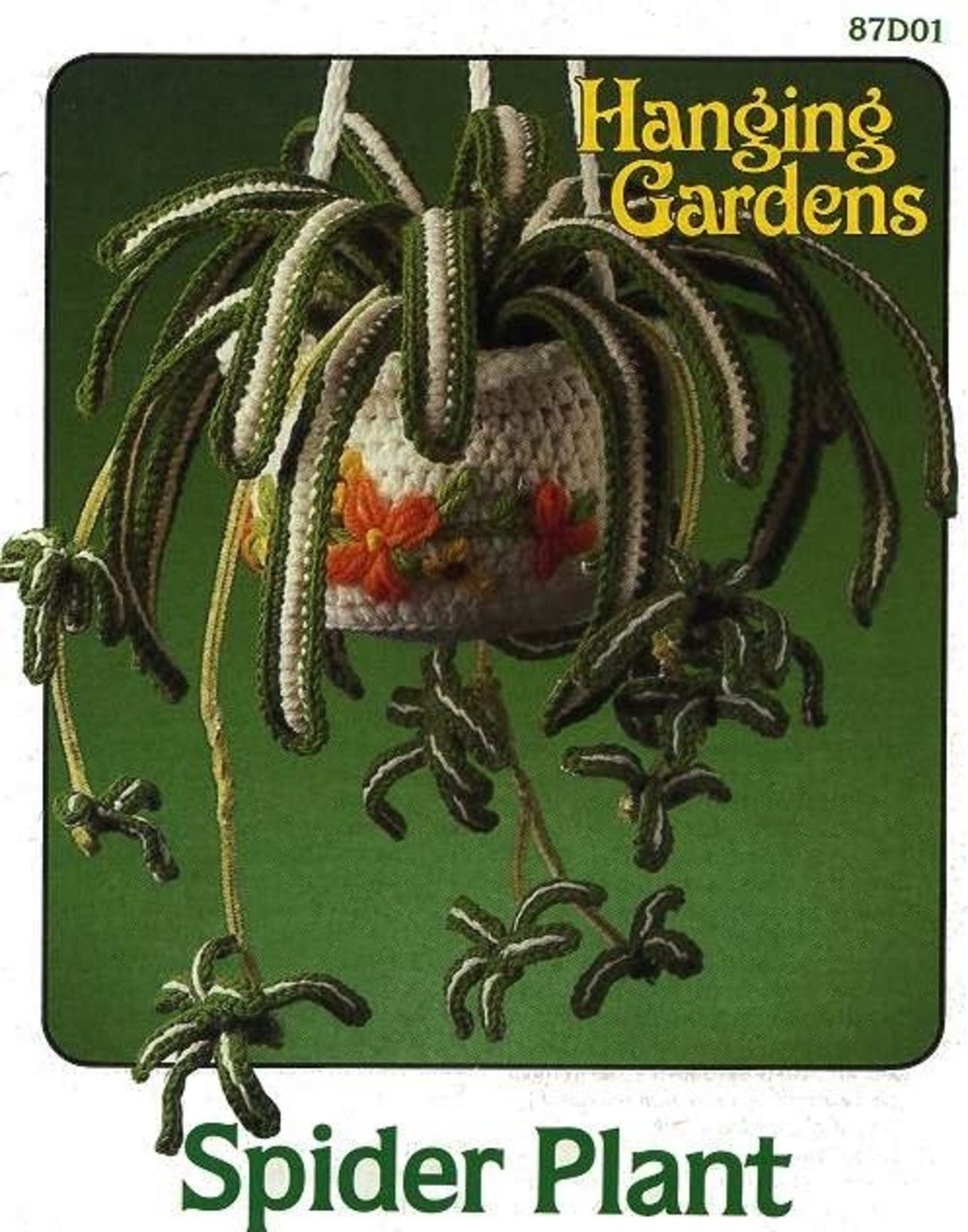 Vintage Spider Plant Crochet Toy Pattern Instant Download Pdf Flowers ...