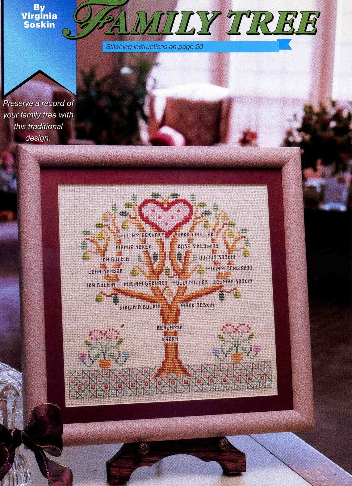Vintage Family Tree Cross Stitch Pattern PDF Instant Download - Etsy