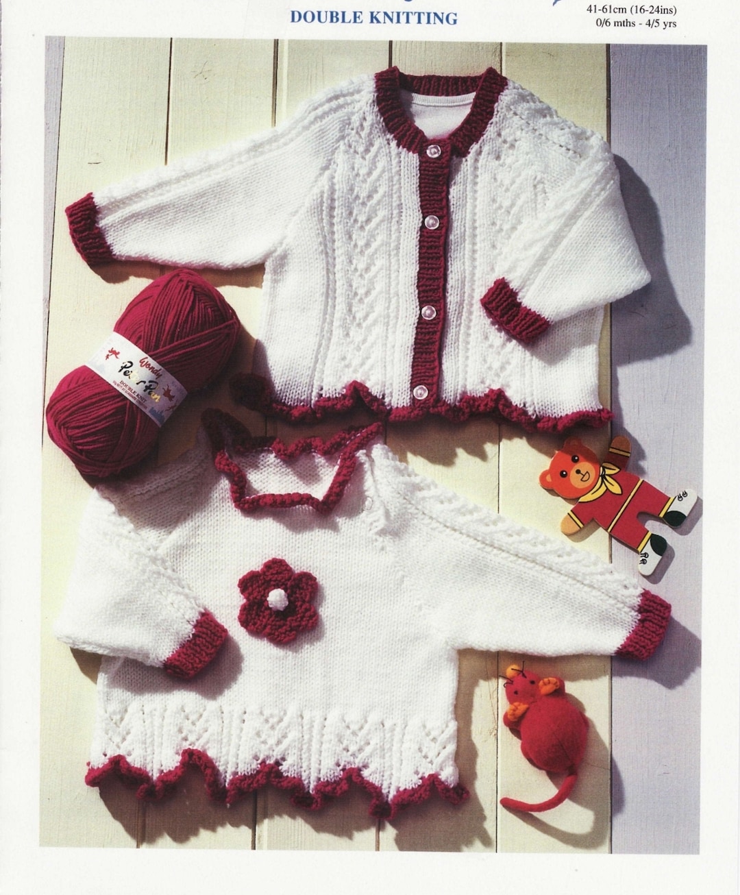 CUTE Baby Raglan Cardigan Tunic Knitting Pattern DK Pdf Instant ...