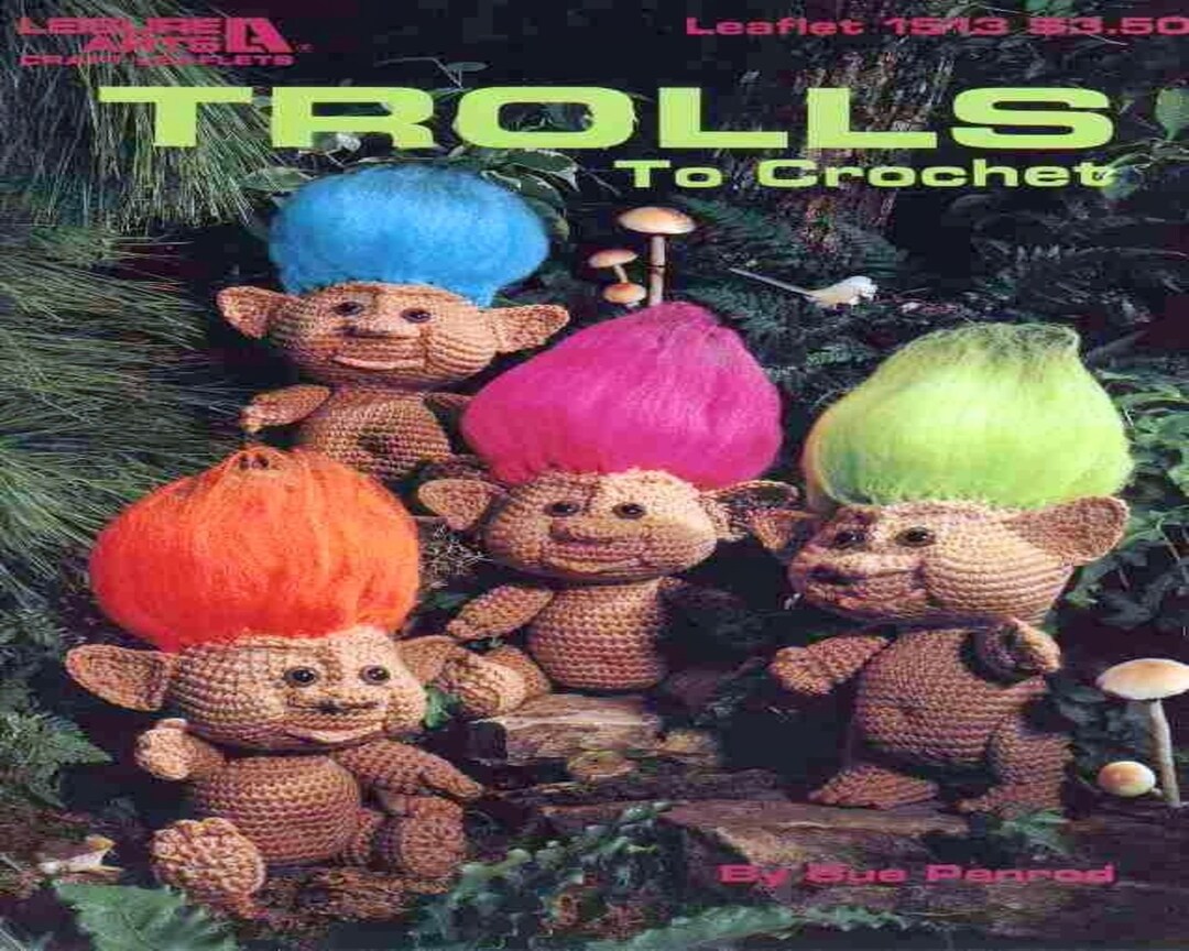 CUTE Vintage Crochet Trolls Pattern Pdf Instant Download Easy to Follow ...