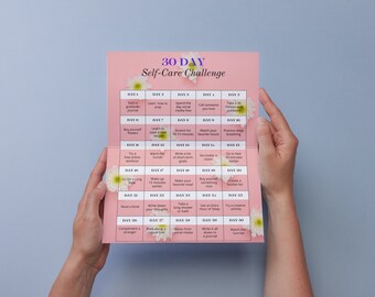 30 Day Challenge Habit Tracker Printable PDF DOWNLOAD - Etsy